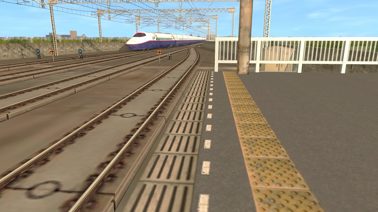 E2 Asama departs Sumoto Station on the Icarus Shinkansen - YouTube