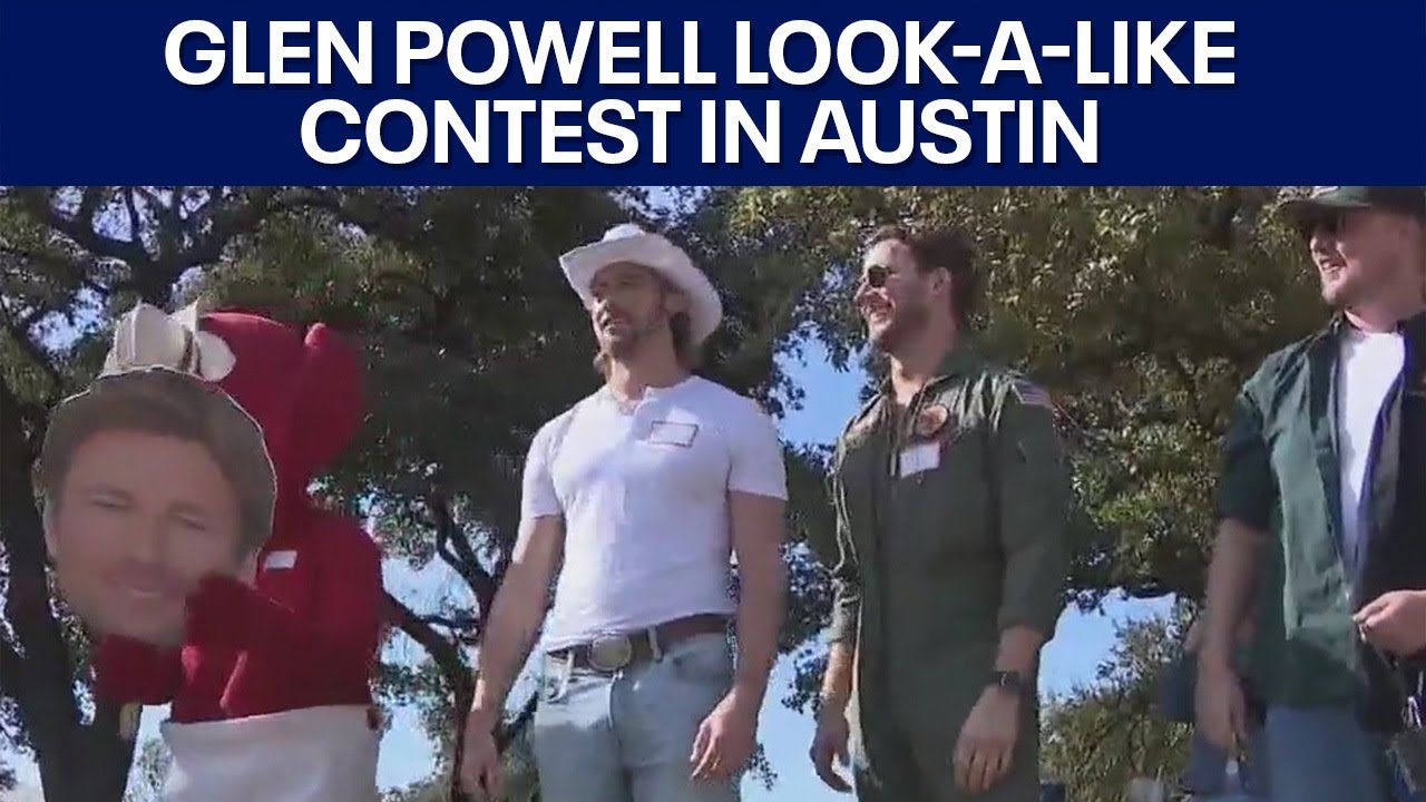 Glen Powell look-alike contest draws crowds in Austin | FOX 7 Austin ...