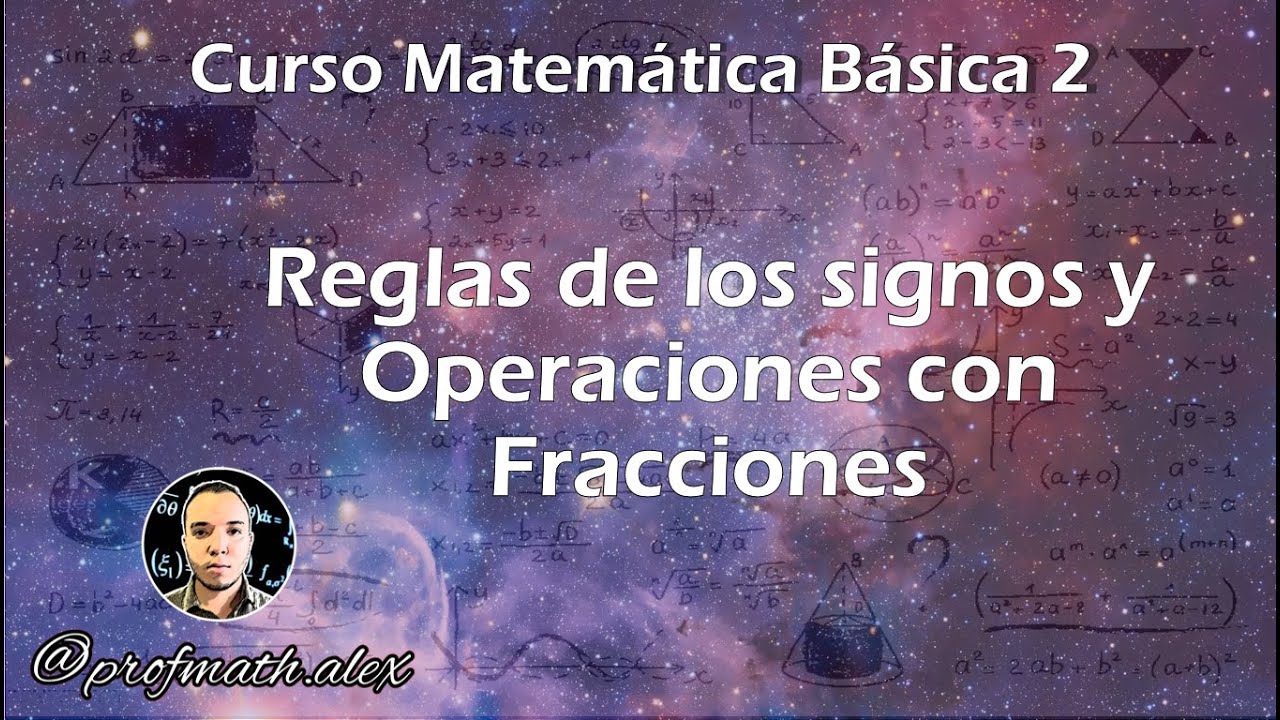 Reglas de los signos y Operaciones con Fracciones - YouTube