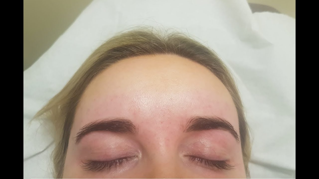 Eyebrow sugaring with Alexandria Professional sugar paste - YouTube
