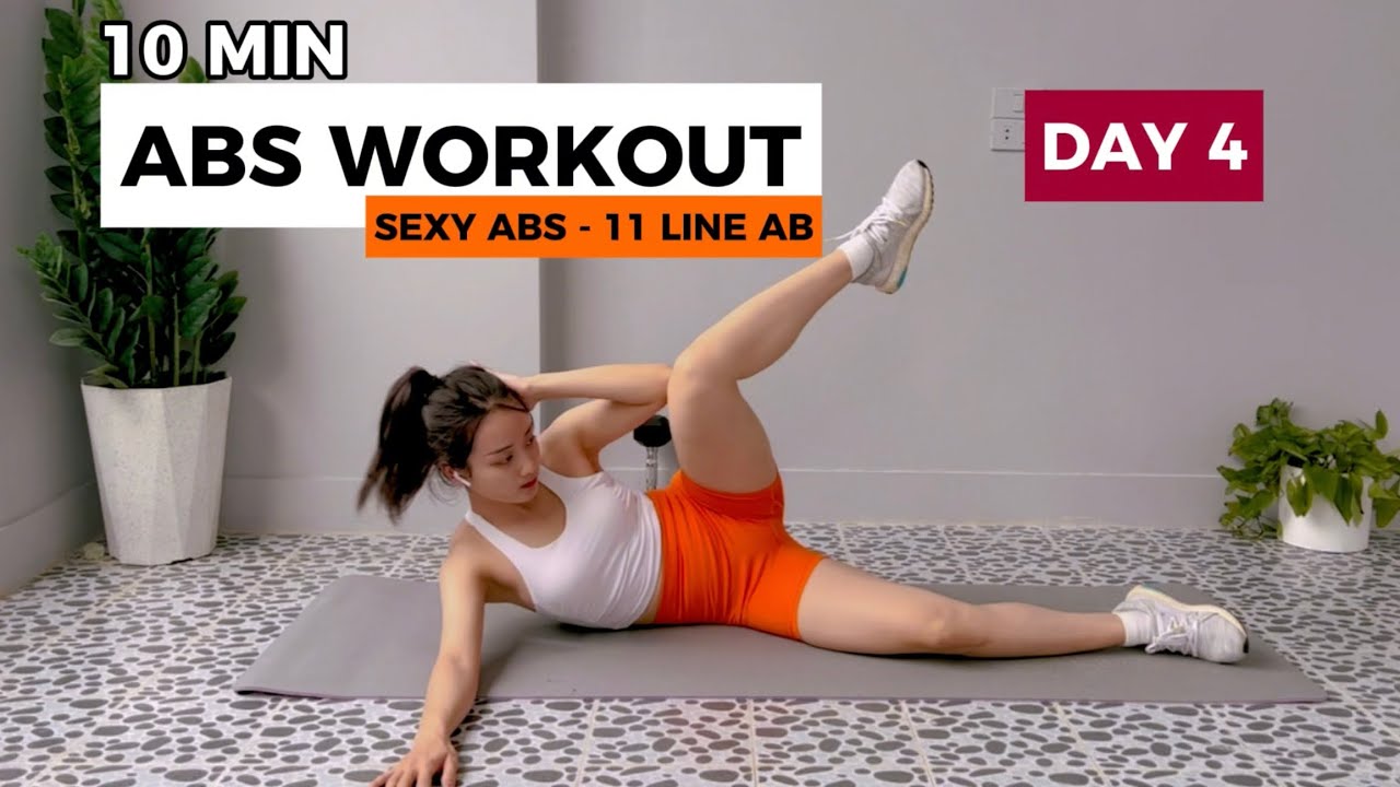 AB Series DAY 4: 10 Min Sexy Abs Workout | 11 Line Ab | No Equipment ...