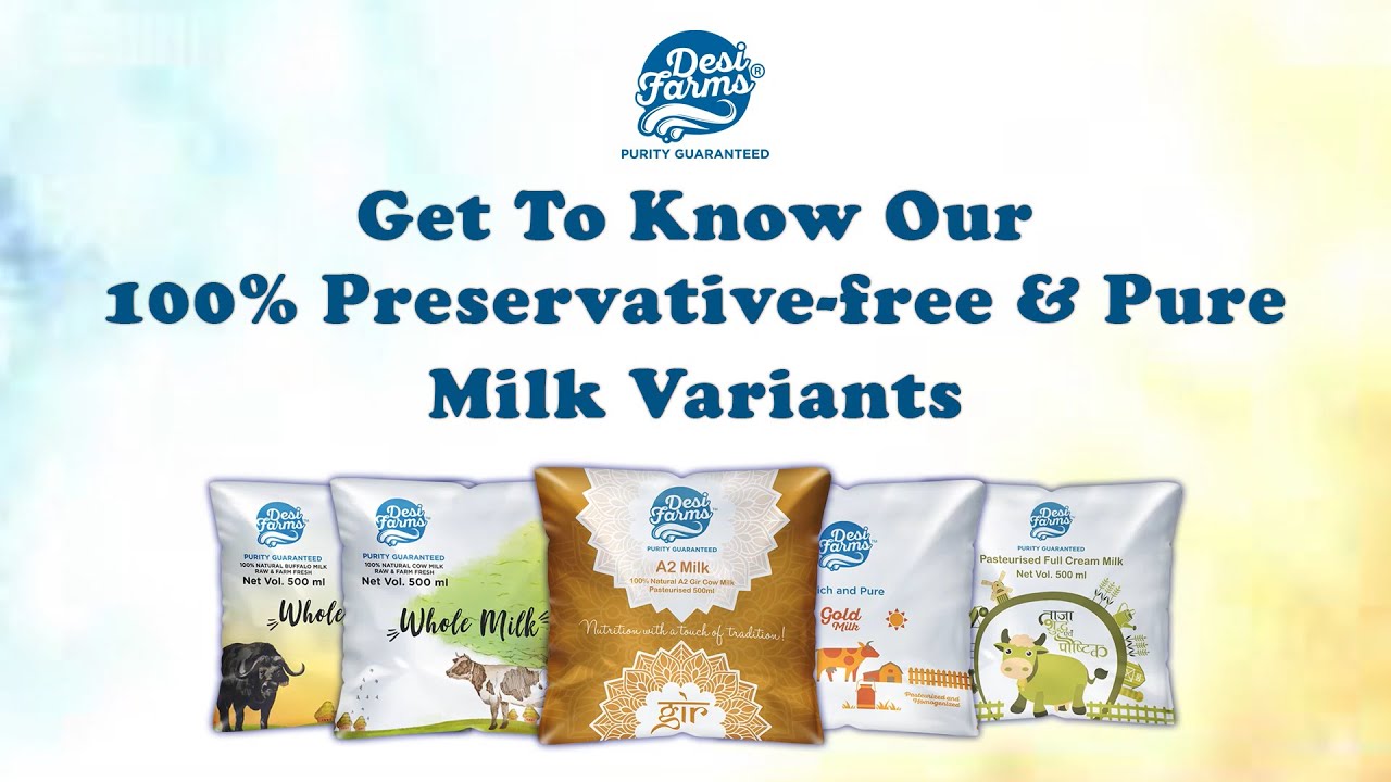 100% Preservative free Milk | Natural & Pure Milk | Desi Farms Milk ...