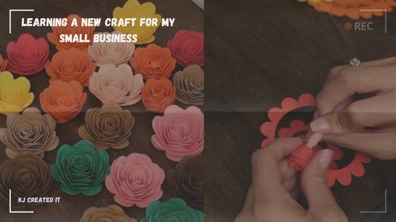 Making paper flowers.......expanding my crafts - YouTube