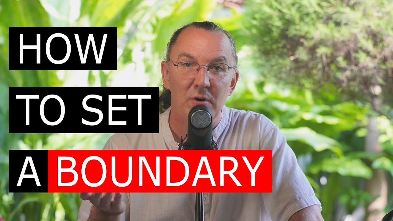 How to set a boundary - YouTube