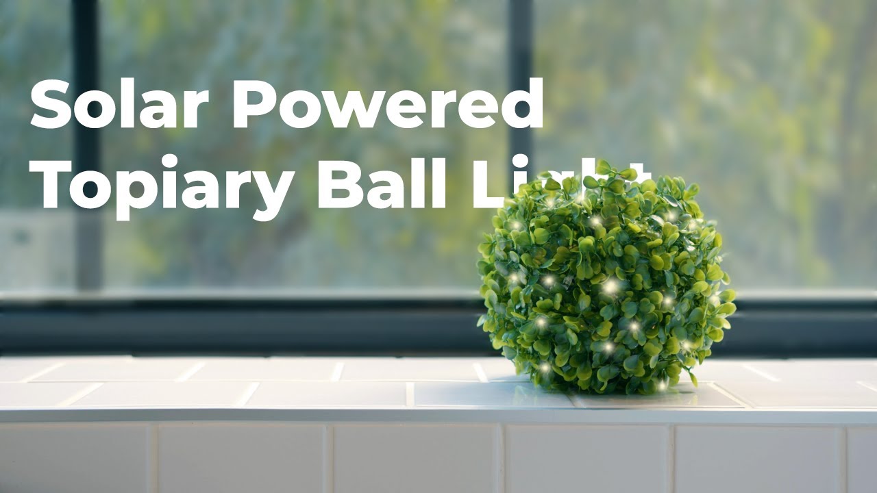 Solar Topiary Ball Sphere Bush Garden Patio Ornament Lights ...