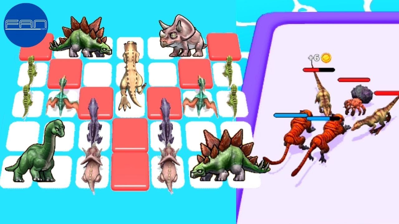 Dinosaurs Swap Tactic - Merge Master Battle - YouTube