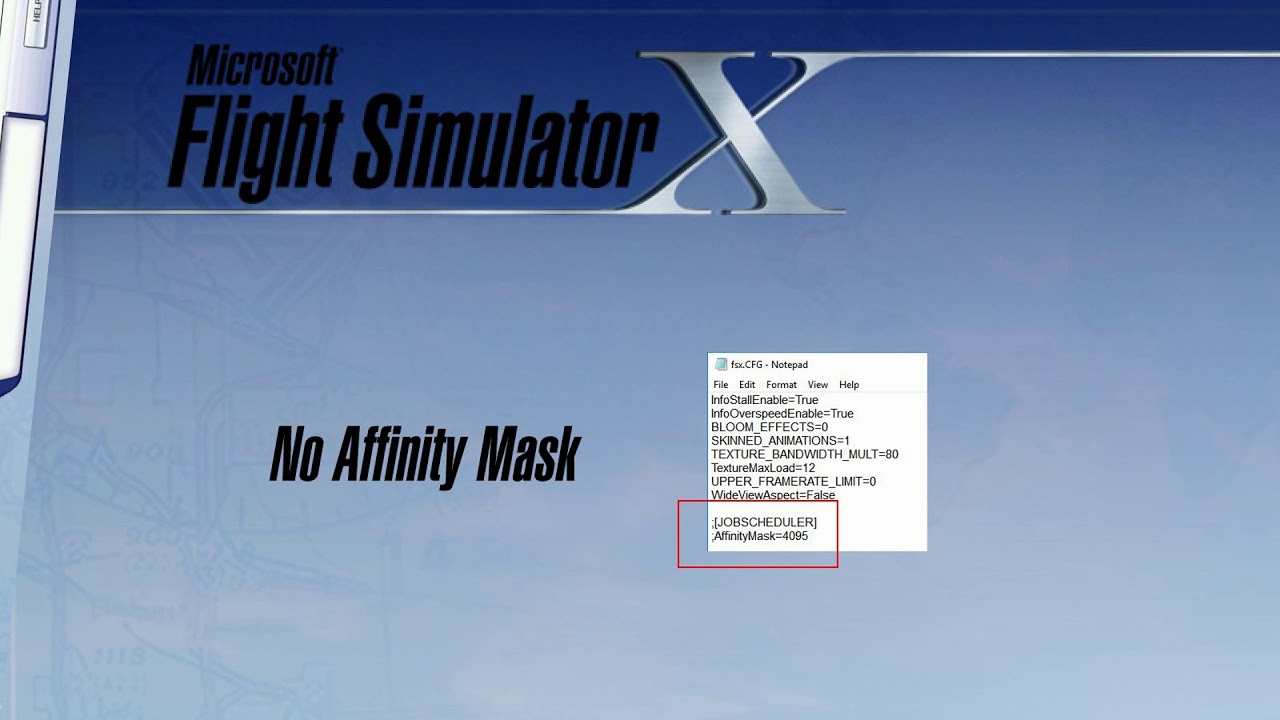 FSX Affinity Mask Test - YouTube