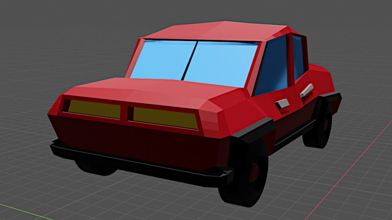 Low Poly Car in Blender 2024 - YouTube