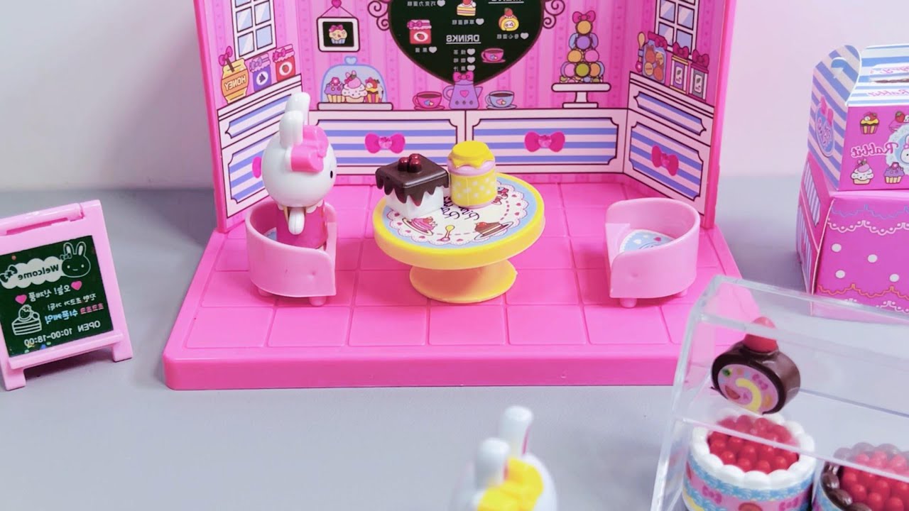 What's Hidden Inside this Charming Mini Cake Shop Toy? - YouTube