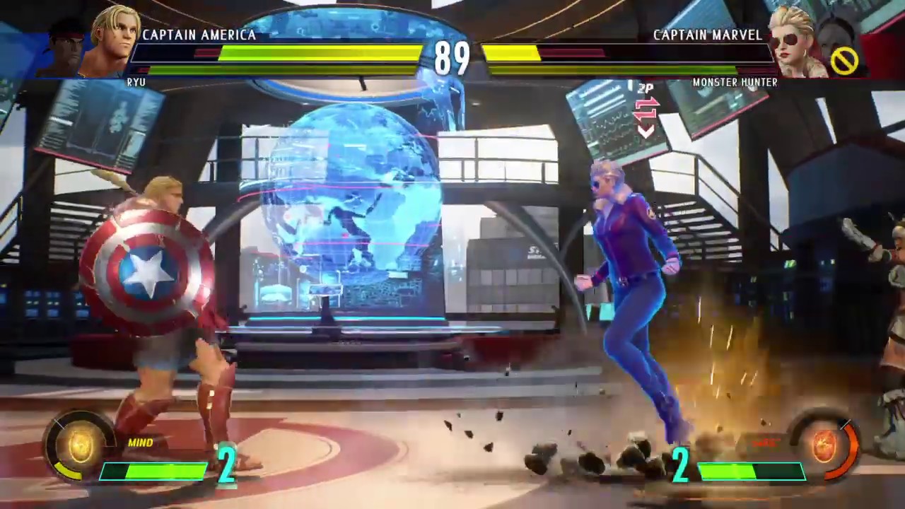 MARVEL VS. CAPCOM: INFINITE - Captain America & Ryu VS Captain Marvel ...