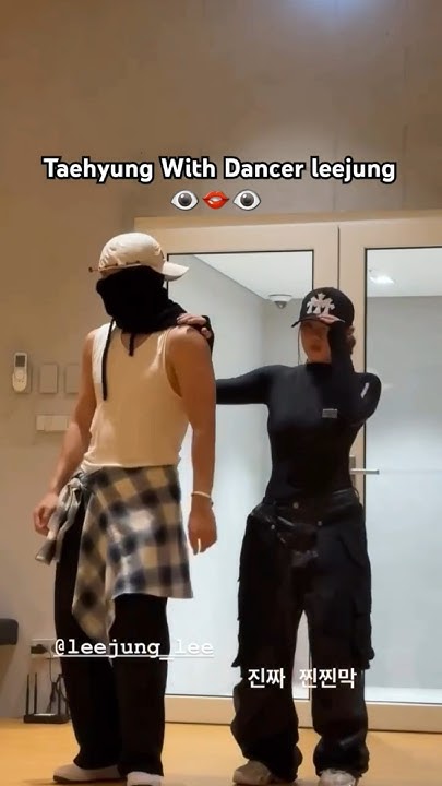 Taehyung With Dancer Leejung👁👄👁#taehyung #thv - YouTube