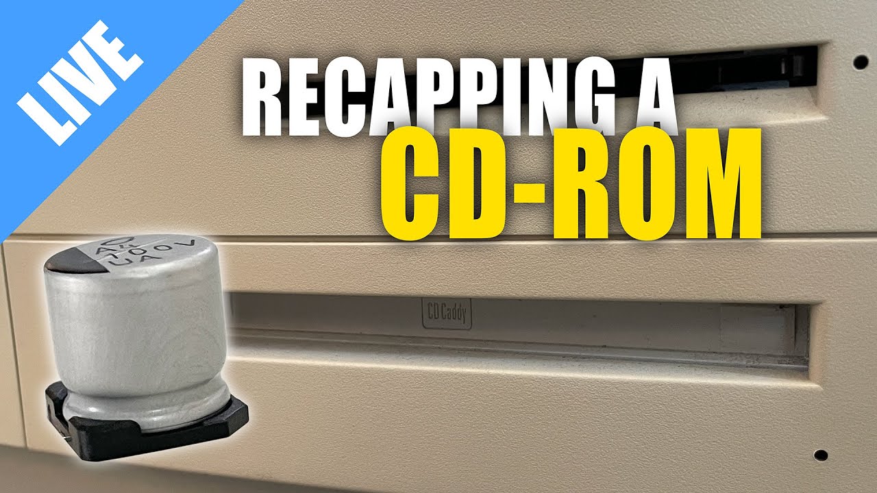 Recapping a caddy-load CD-ROM drive - YouTube