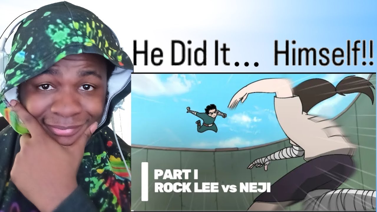 Rock Lee vs Neji | chunin exams (REACTION!!!) - YouTube