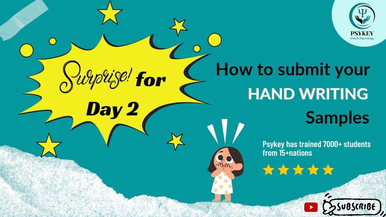 Surprise for Day-2 - How to write your handwriting sample? - YouTube