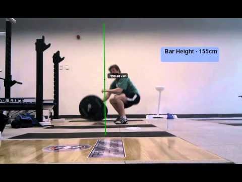 Chae Cramb 75 kg Snatch bar Path Analysis attempt 1 - YouTube