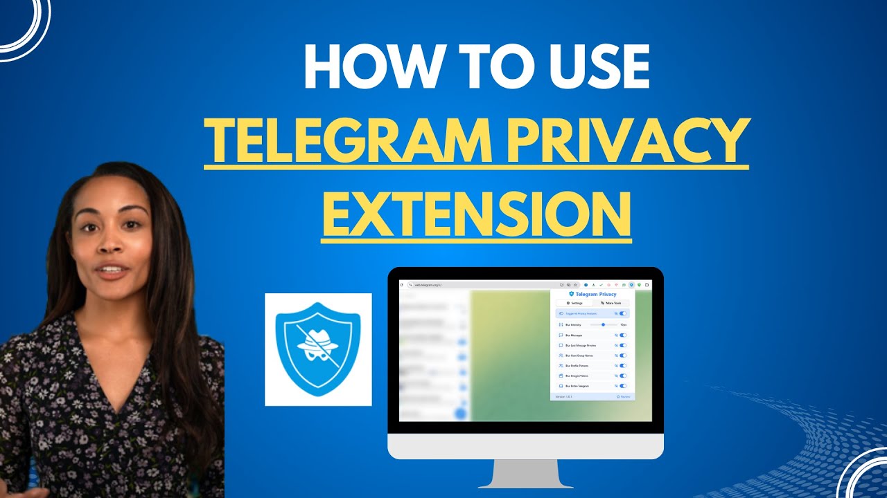 How to use Telegram Privacy Extension ? | Blur Telegram Web | Total ...