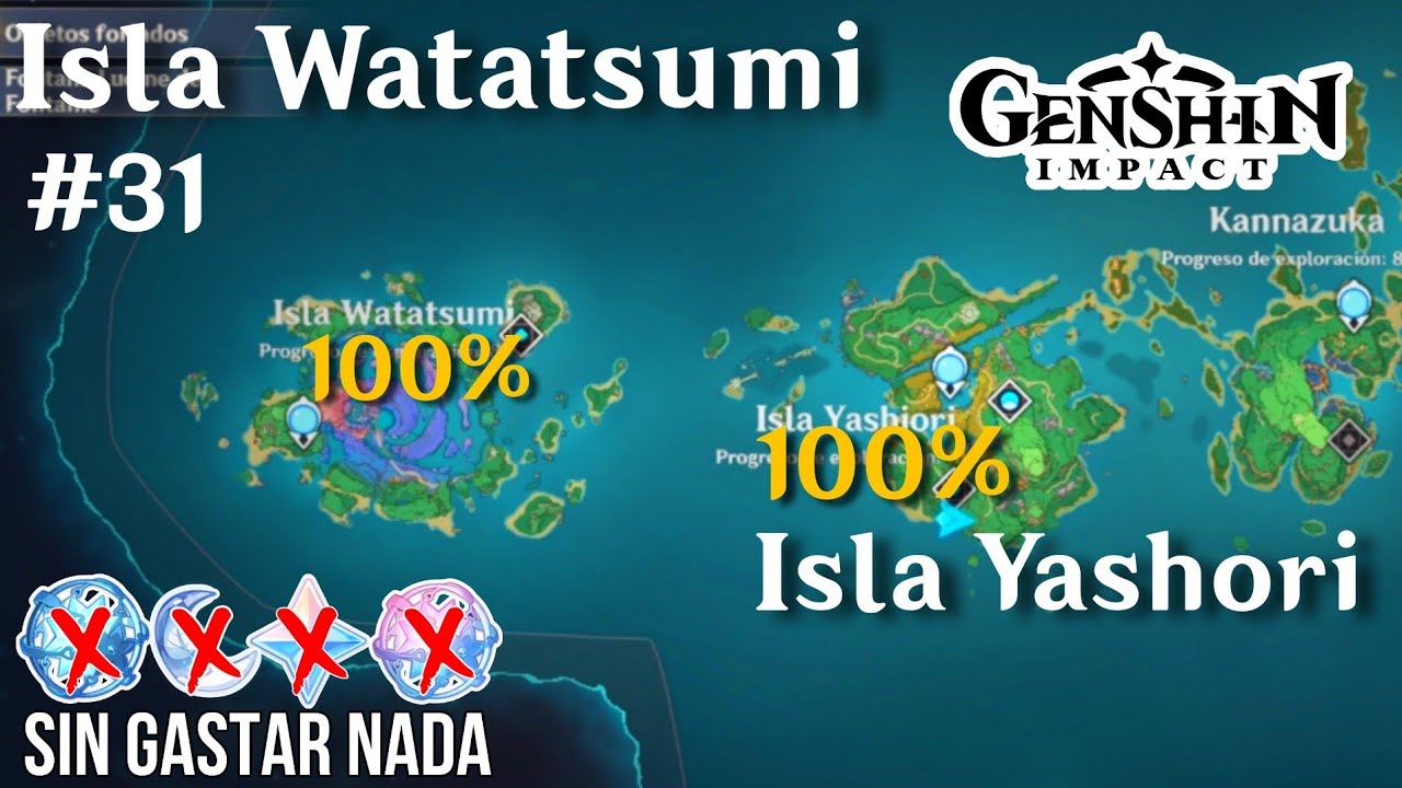 Genshin sin gastar NADA | Isla Watatsumi e Isla Yashori 100% | Genshin Imapact #31 - YouTube