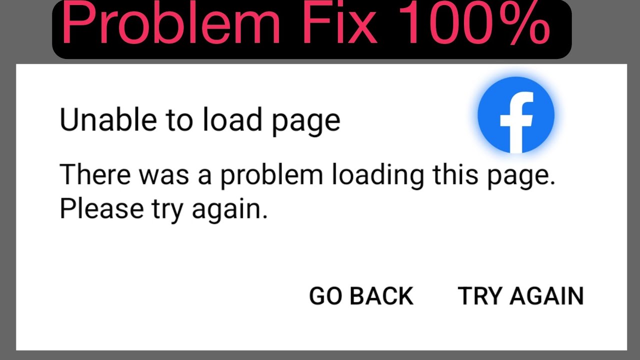 there was a problem loading your message please try again facebook ...