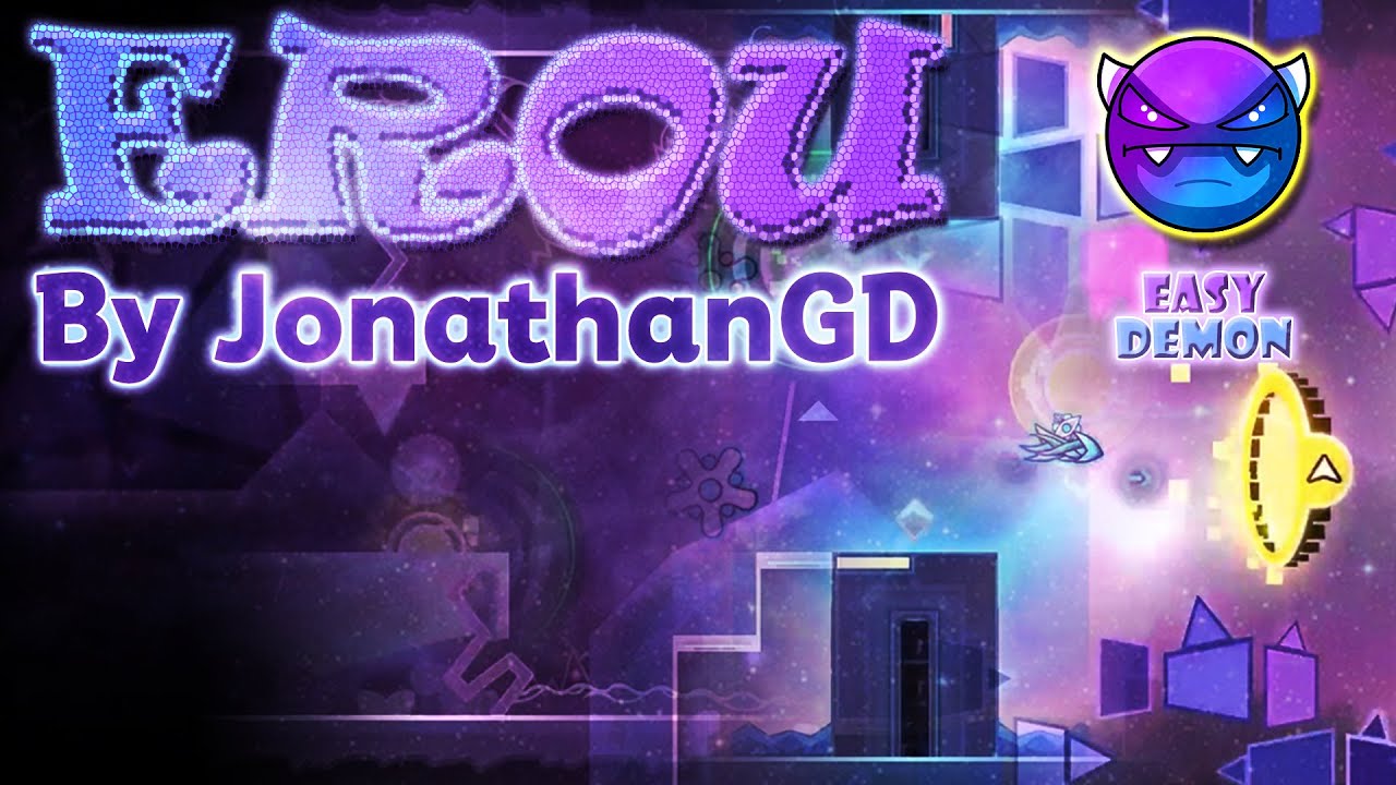 [Geometry Dash] Erou By JonathanGD (Easy Demon, 3 Coins) - YouTube