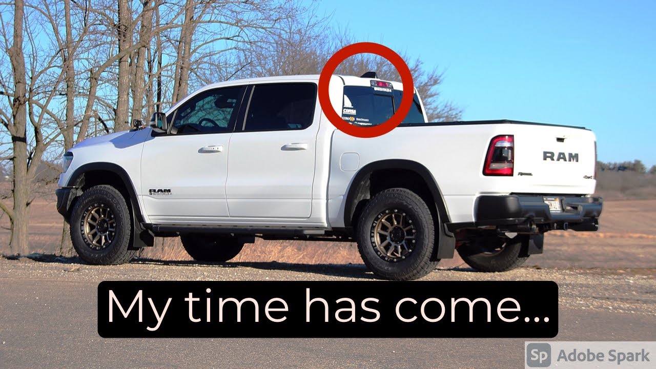 Rear window crack...time for a TRX? - YouTube