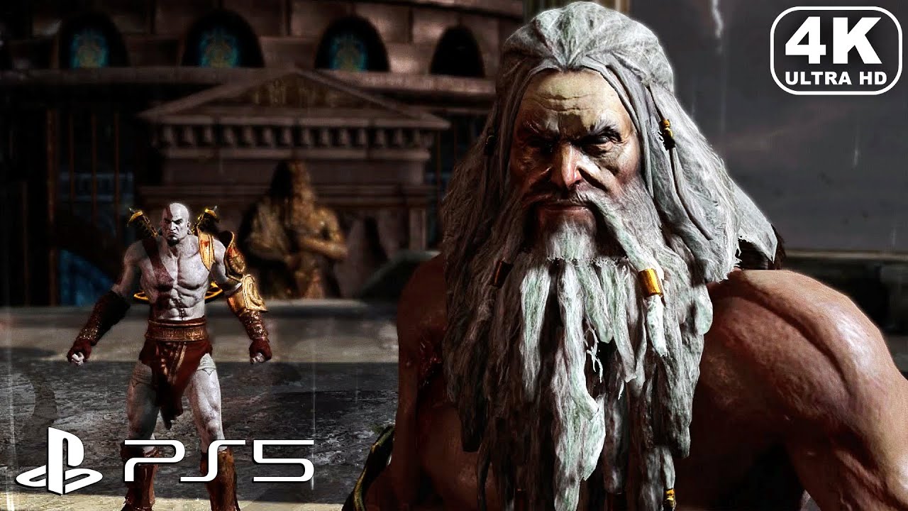God of War 3 Remastered PS5 - Zeus Final Boss Fight (4K ULTRA HD PS5 ...