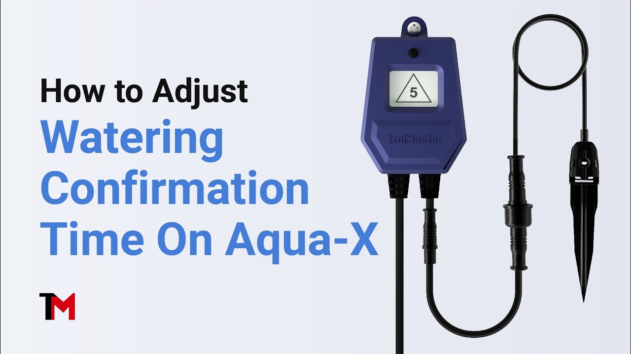 How to adjust watering confirmation on Aqua X - YouTube