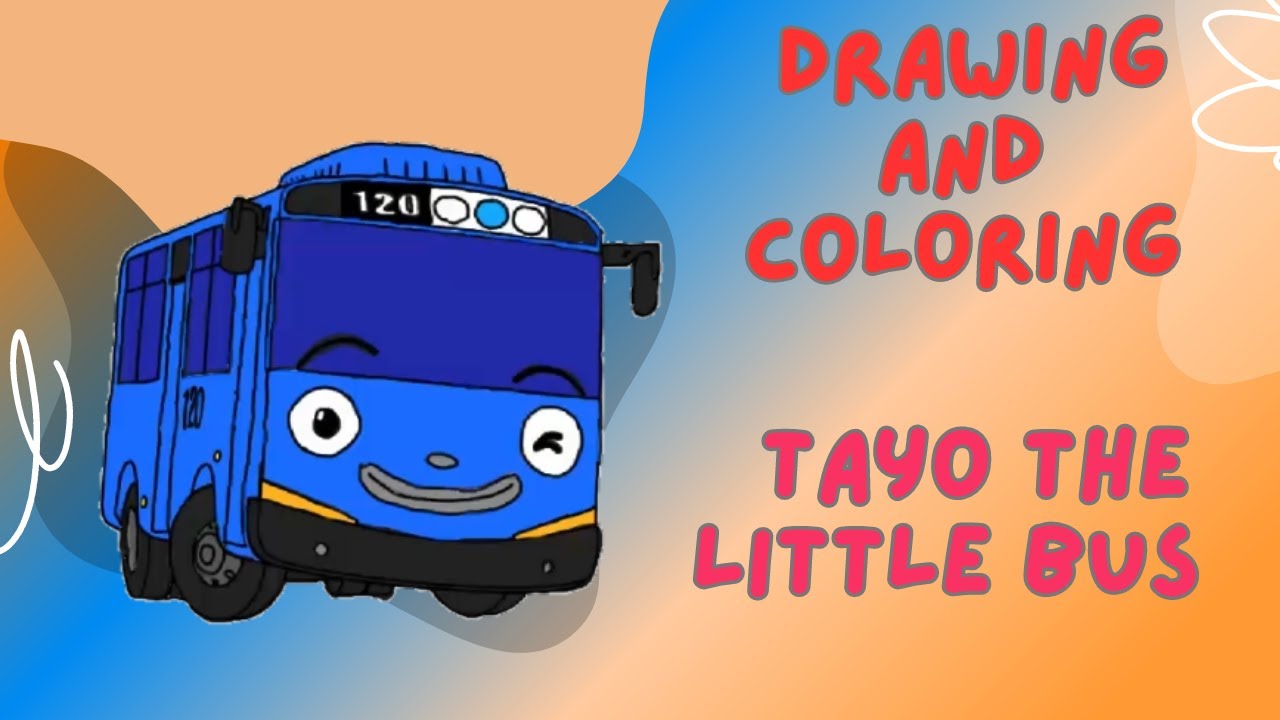 How to draw tayo the little bus - YouTube