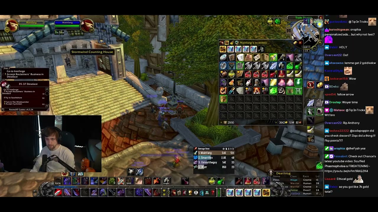 Vanilla Hardcore WoW Streamer Guild: Day 21 w/ Chat - (sodapoppin ...