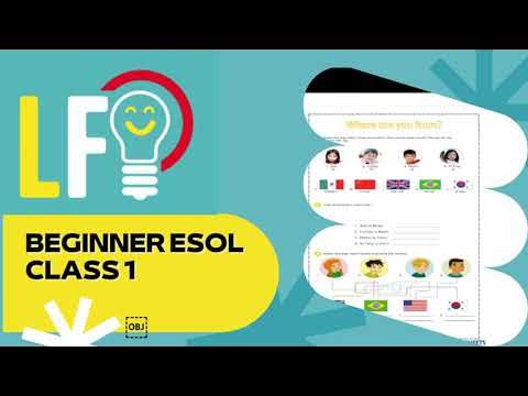 ESOL Beginner English Lesson 1 - YouTube