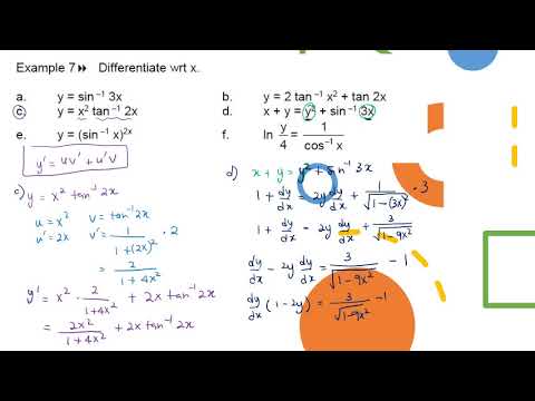 CHAPTER 1 2 DIFFERENTIATION OF INVERSE TRIGONOMETRIC FUNCTIONS - YouTube