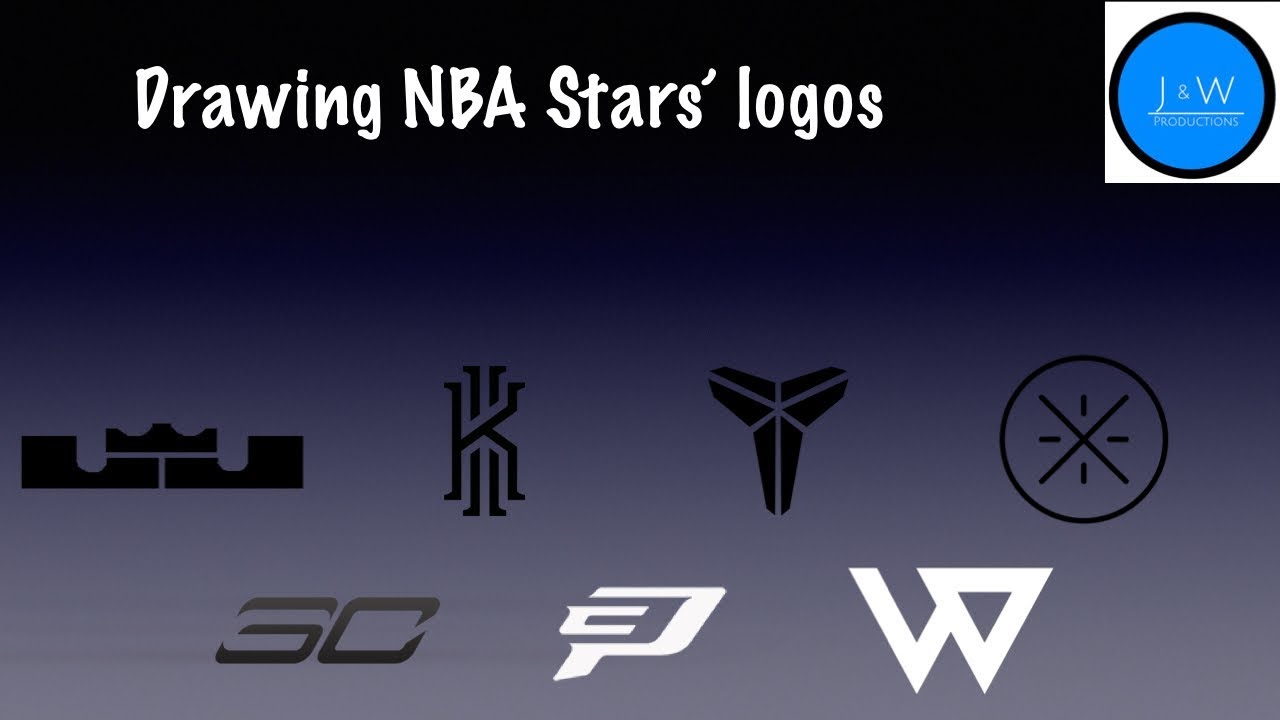 NBA stars' logo drawings - YouTube