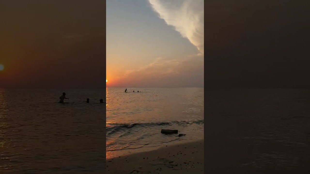Amazing sunset view at half-moon beach Al Khobar #shorts #youtubeshorts ...