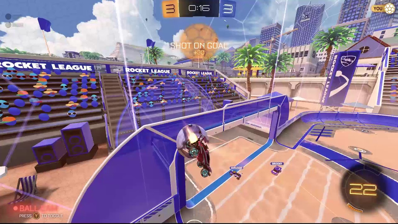 Rocket League - Gold/Plat gameplay goal highlights - YouTube