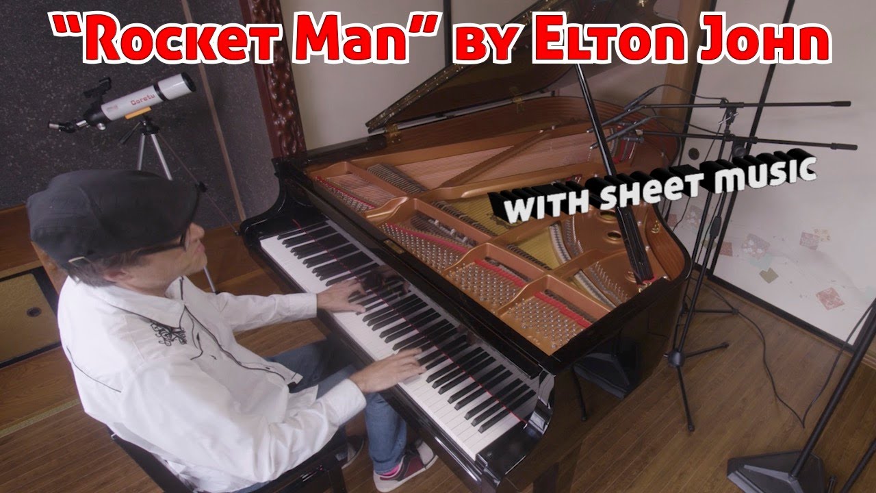 "Rocket Man" by Elton John - advanced piano arrangement with a touch of ...