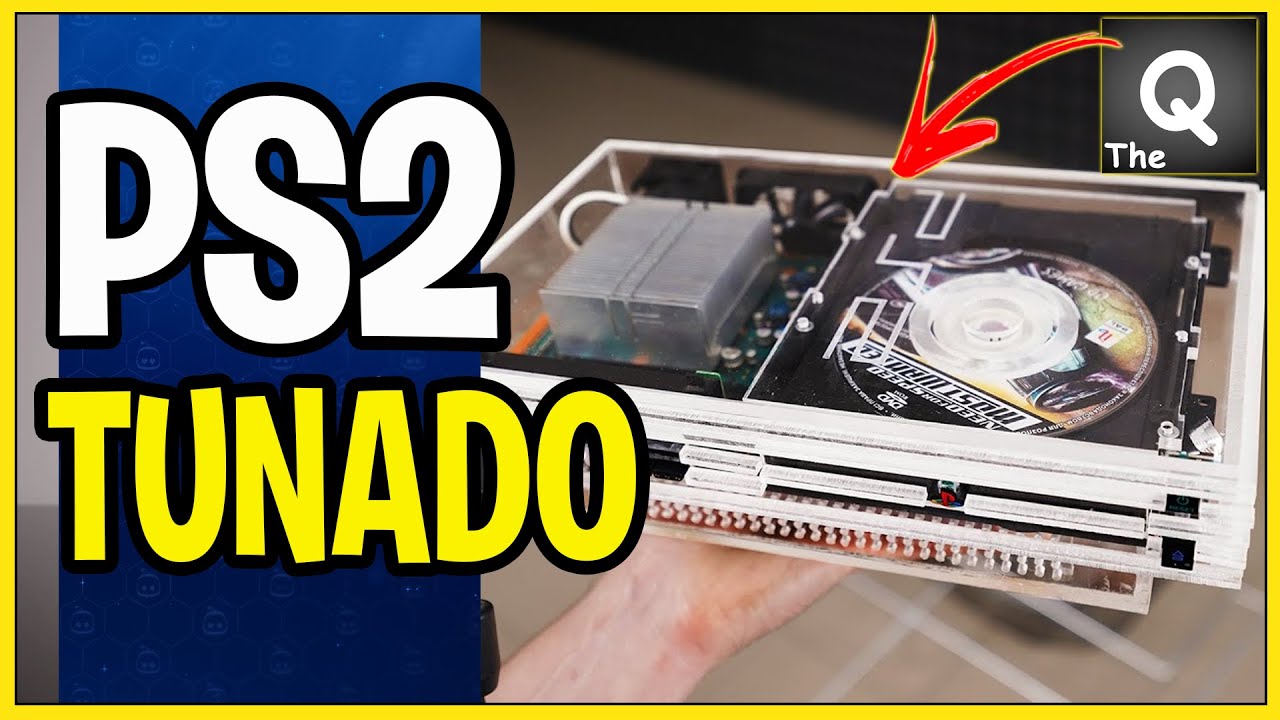PlayStation 2 CUSTOMIZADO em Acrílico !!! Ficou LINDO Demais !!! [React ...
