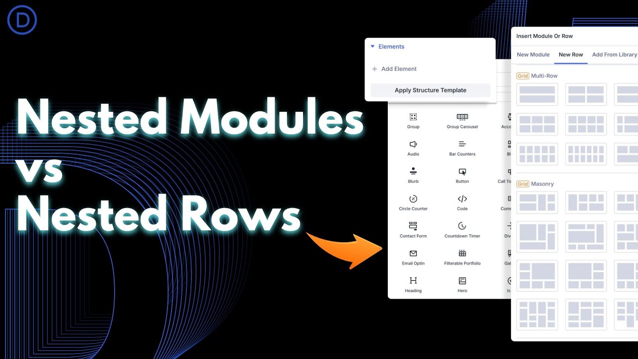 Using Nested Modules vs Nested Rows In Divi 5 - YouTube