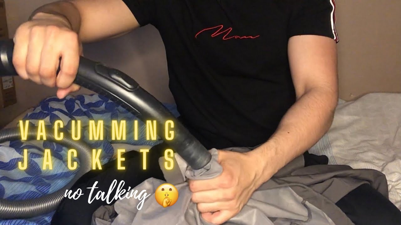 ASMR | Vaccuming Jacket (Leather, Down, Rain Jackets) #AMSR # ...