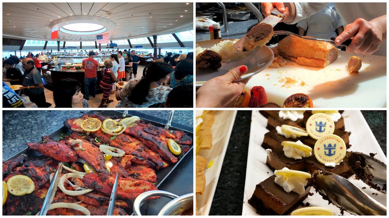 Enchantment of the Seas Lunch Buffet Windjammer Food (Part 2 of 2 ...