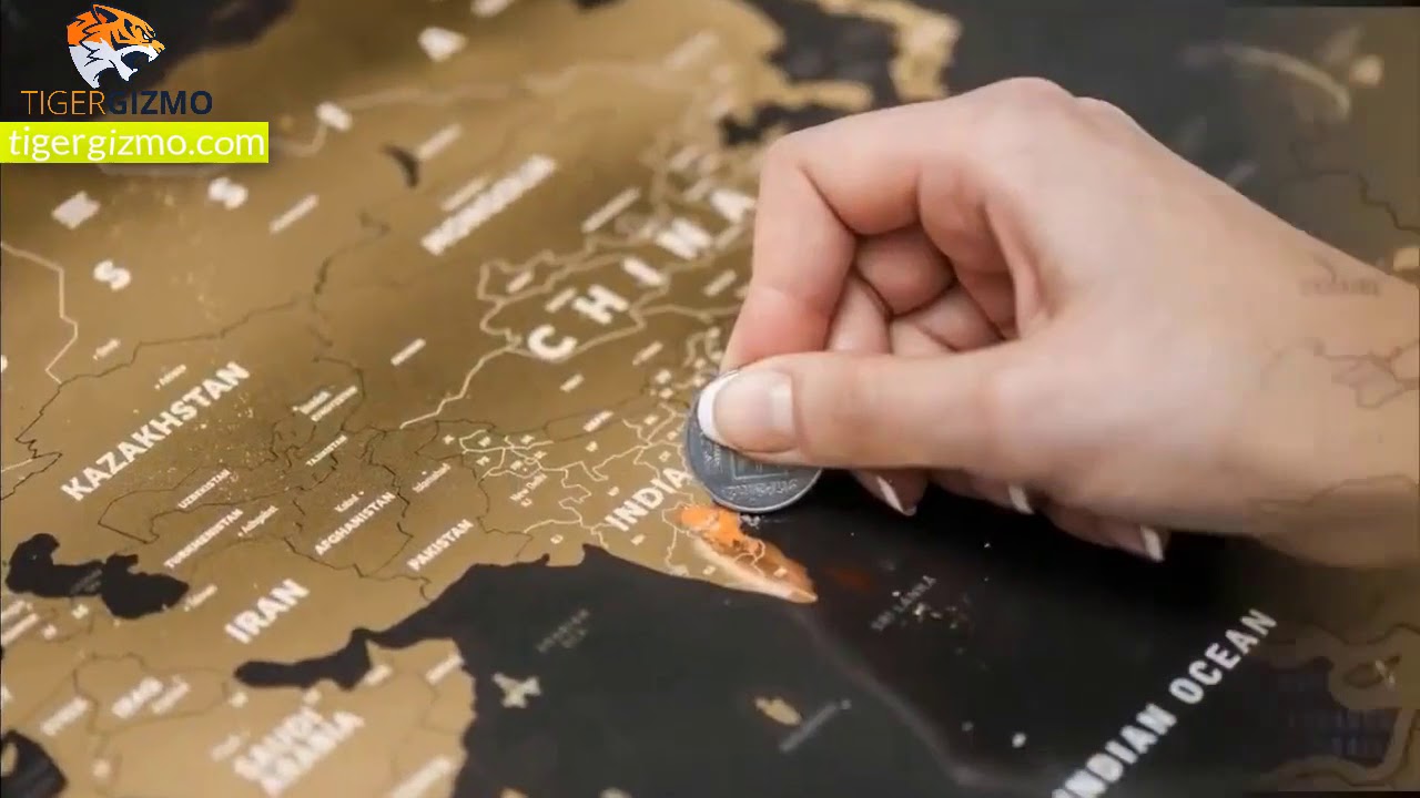 Wanderlust Scratch Off Map - YouTube