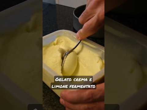 Gelato al limone fermentato e crema