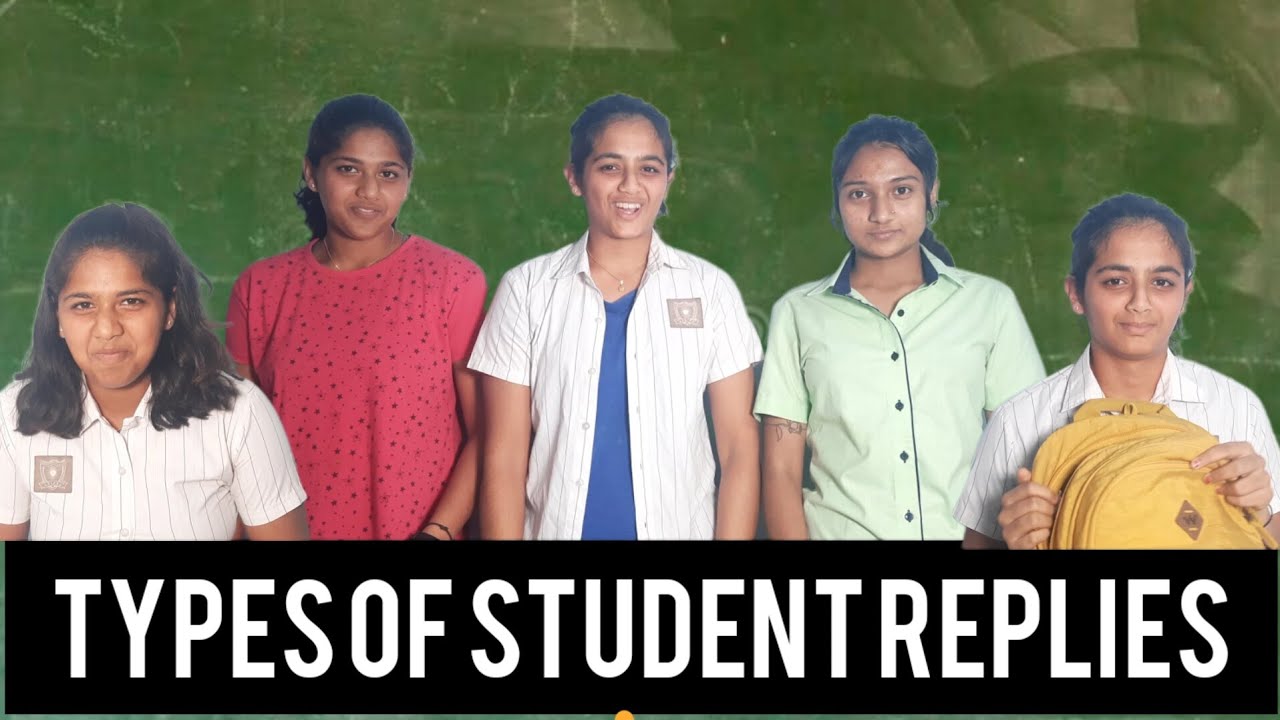 types of student reply to teachers! - YouTube
