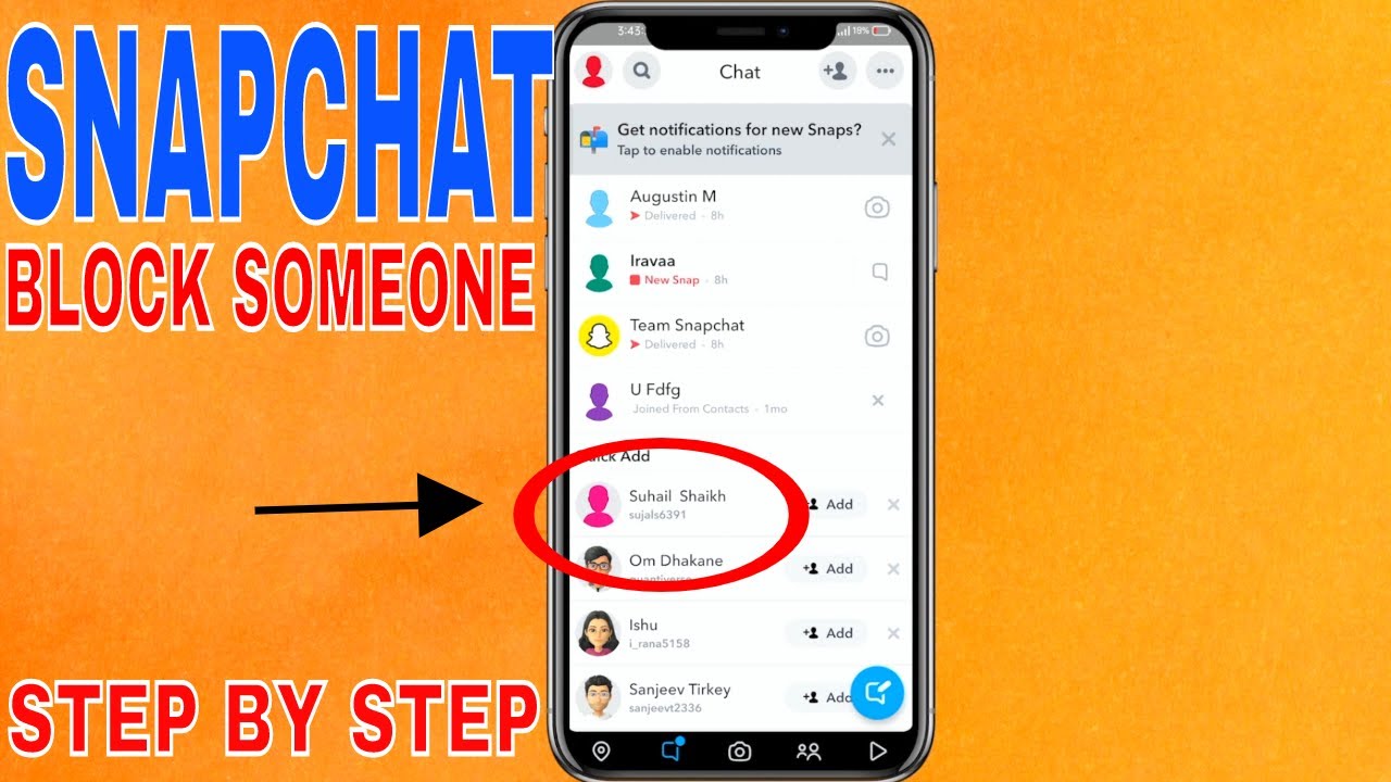 How To Block Someone On Snapchat 🔴 - YouTube