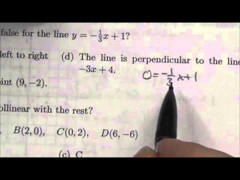 Math 10C Linear Relations Review MC#8 - YouTube