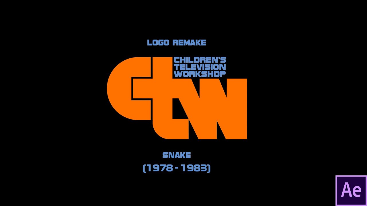 CTW Children's Television Workshop logo Snake (1978 - 1983) Remake ...