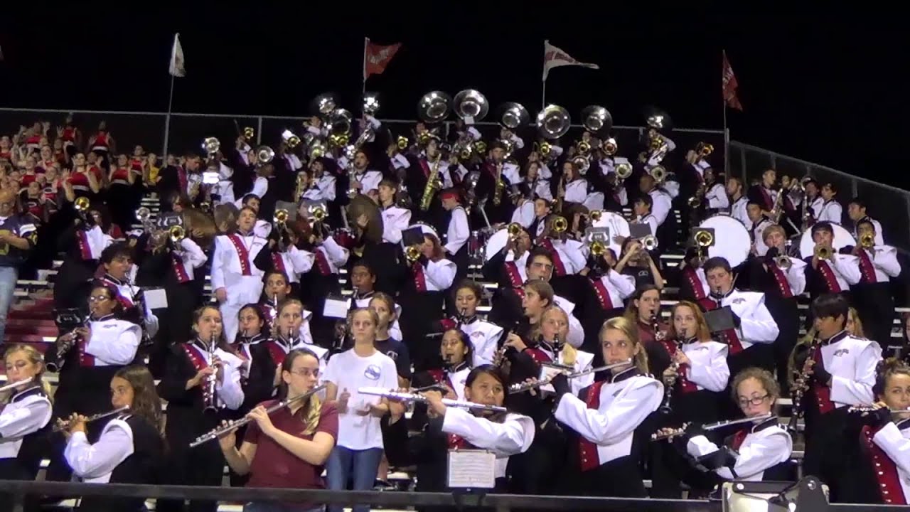 LMHS Marching Rams in the Stands - September 27, 2013 - YouTube