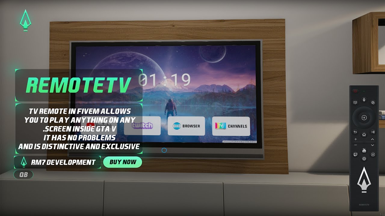 Rm7 RemoteTv Script FiveM I سكربت التلفاز فايف ام - YouTube