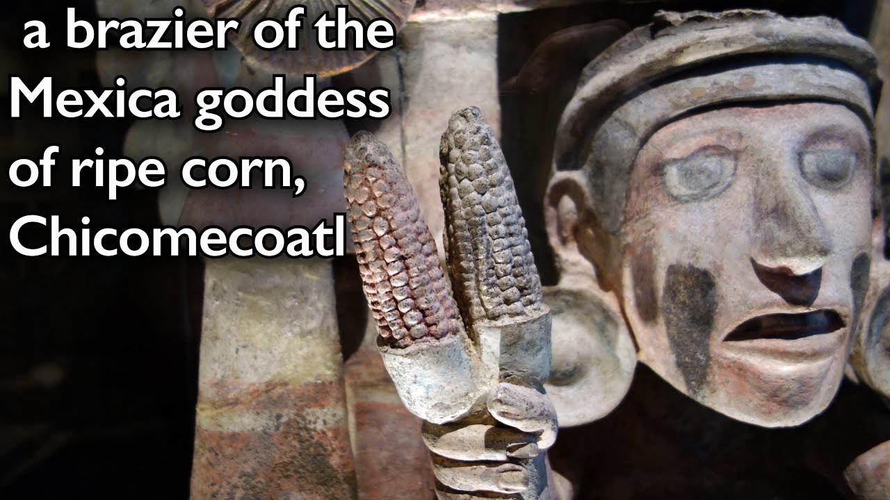 Burning offerings to the gods, an Aztec brazier of Chicomecoatl - YouTube