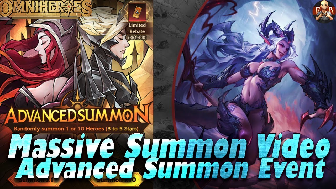 [Omniheroes] - HUGE SUMMON VIDEO! Advanced Summon Event is BACK! Let's go! Abyss Crusade guide ...