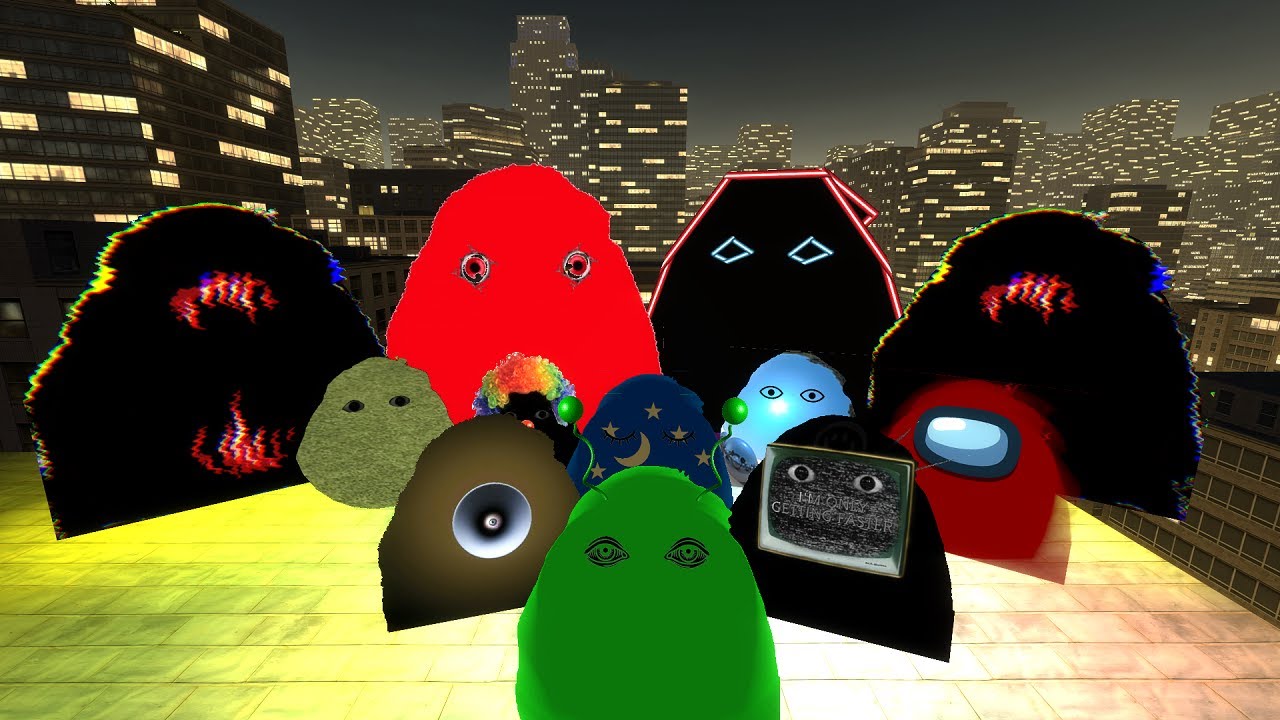 GIANT NEON AND RED ANGRY MUNCI is After Me in GMod - Can I Escape the ...