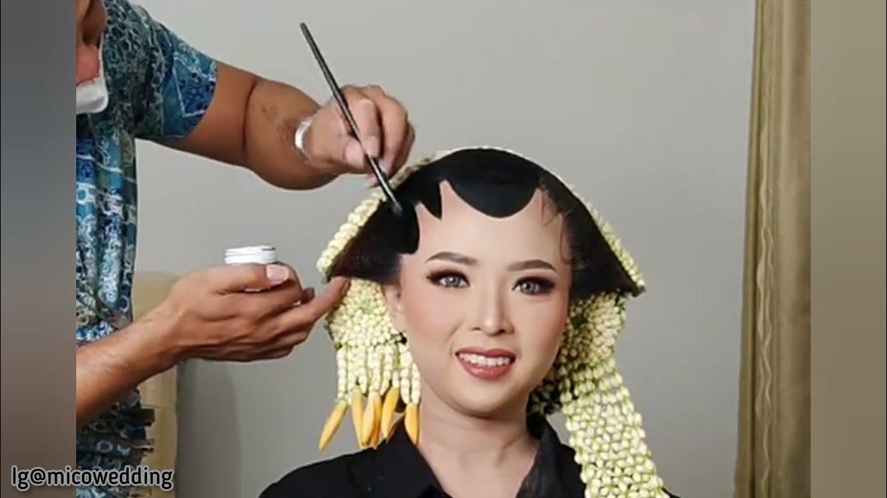 TUTORIAL SANGGUL DAN PAES PENGANTIN SOLO PUTRI - YouTube